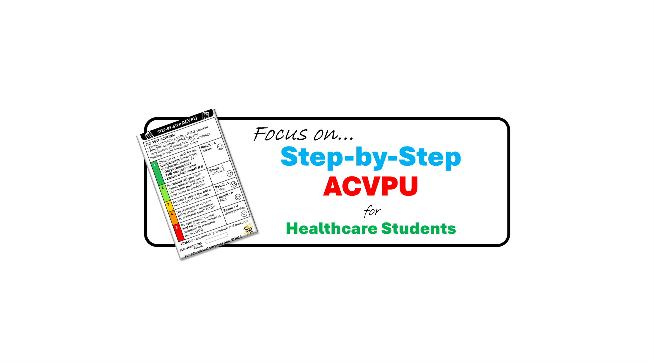 Focus On…Step-By-Step ACVPU Flashcard – StarResources