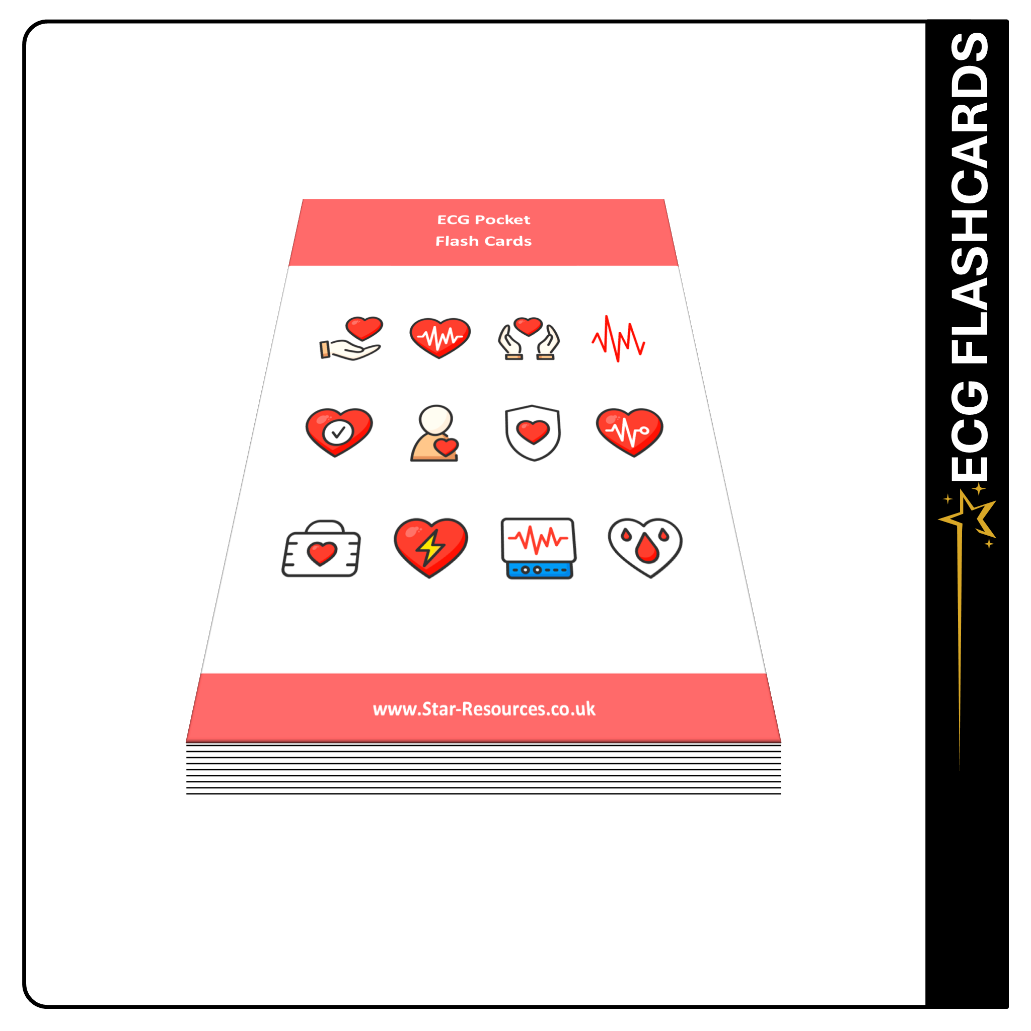 ECG Revision FlashCards - Flash Cards Student Paramedic, Nurse, Medic ...